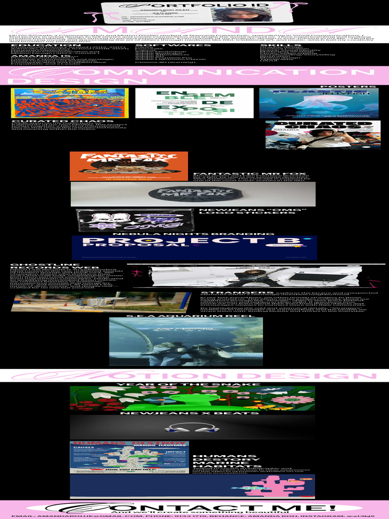 Amanda Koh's Portfolio 2024 | PDF | Marine Biology | Habitat