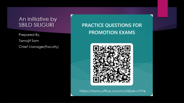 Sbild Promotion Exam Practice | PDF