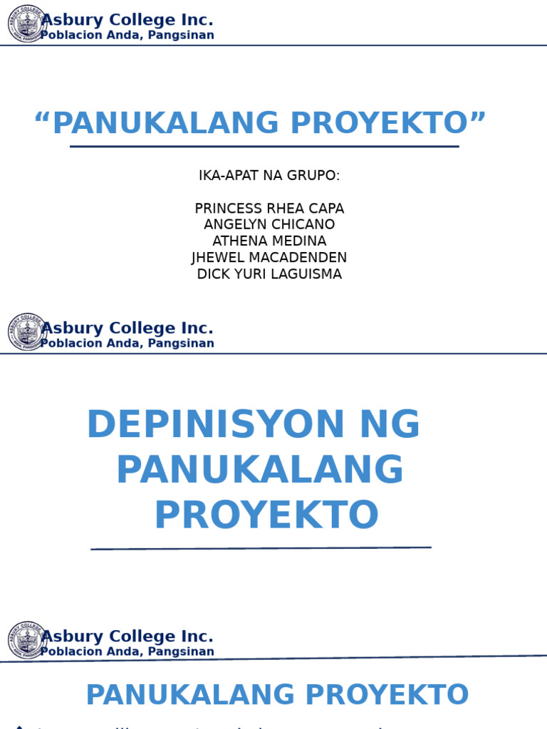 Panukalang Proyekto - Report-Group2 | PDF