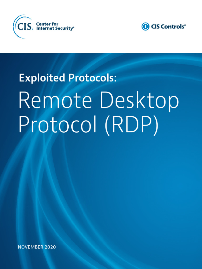 CIS Controls Exploited Protocols Guide Remote Desktop V21.10.online ...