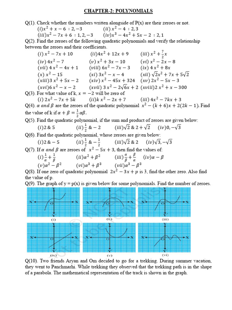 2. POLYNOMIAL PDF | PDF | Polynomial | Zero Of A Function 2. POLYNOMIAL PDF | PDF | Polynomial | Zero Of A Function