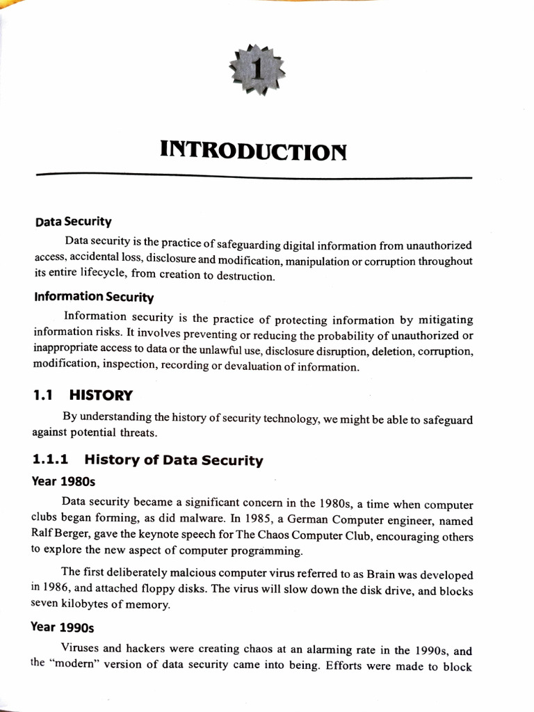 DIS unit 1 | PDF | Information Security | Computer Security