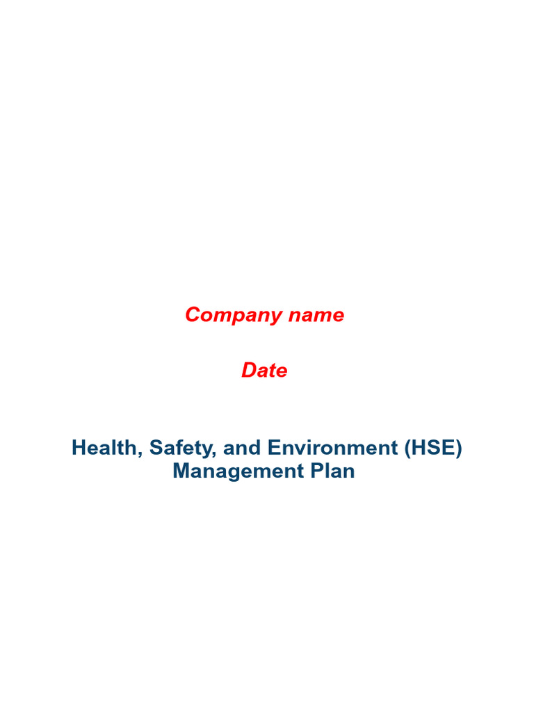 Template-Contoh-HSE-Plan - Docx 20240507 130515 0000 | PDF | Risk ...
