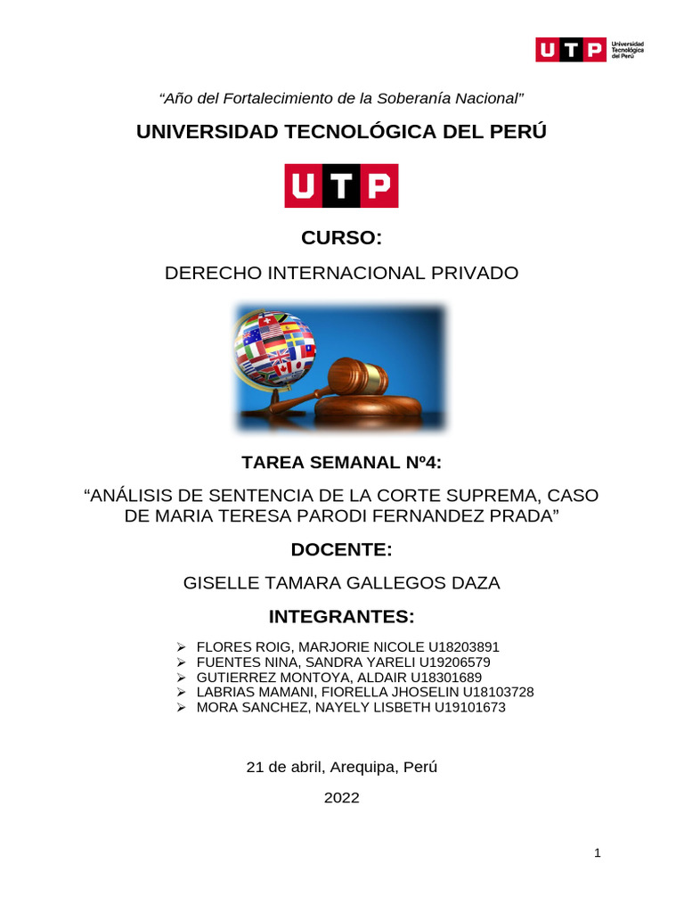 Dip s4 Analisis de Sentencia Tarea Grupal | PDF | Debido al proceso ...