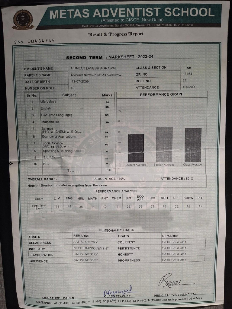 Metas Adventist School Report | PDF