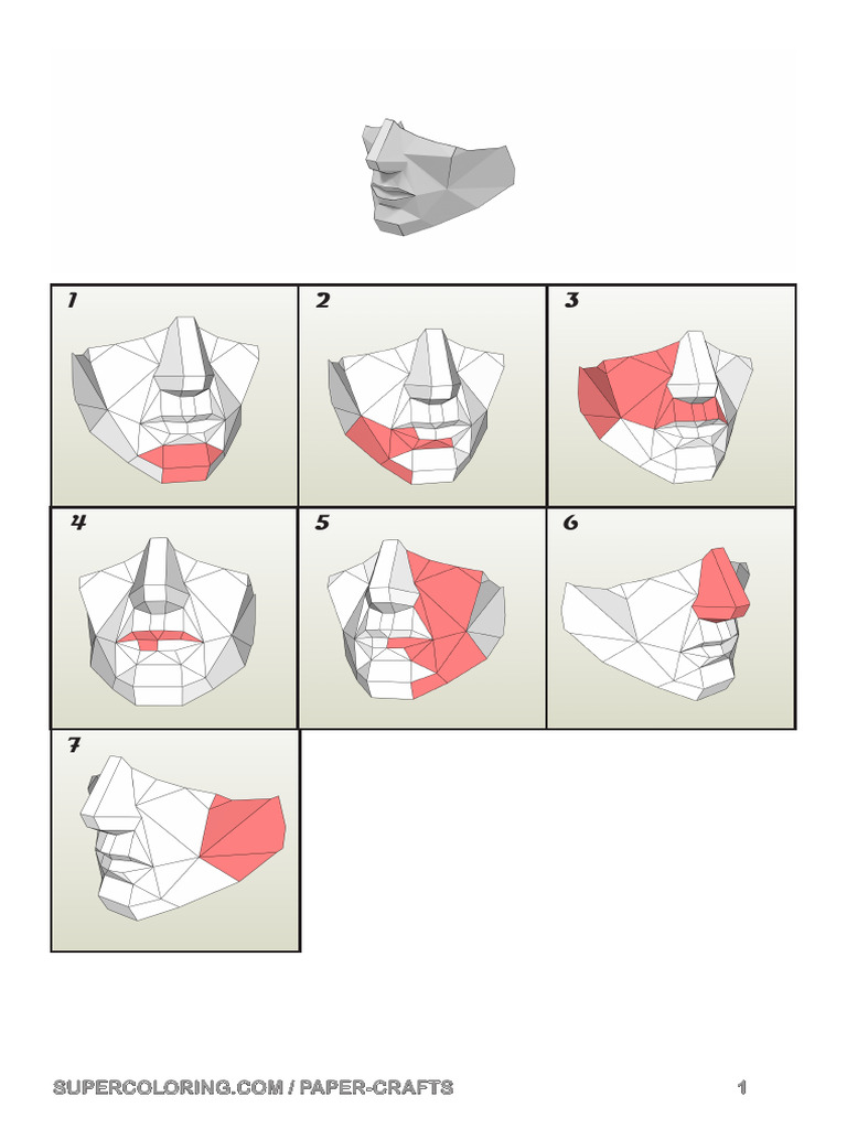 Half Mask Paper Crafts | PDF