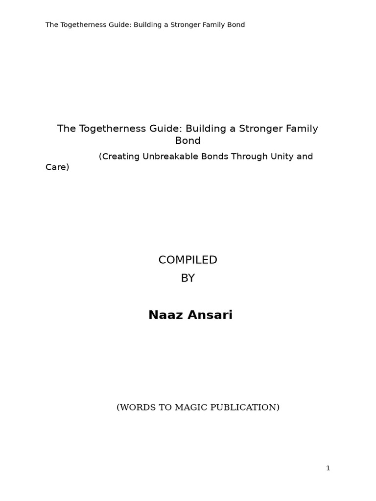 The Togetherness Guide-WTM | PDF