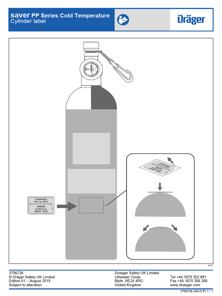 AI SAVER PP (Cold Temp) Cylinder Label 3706726_01_2019_en | PDF