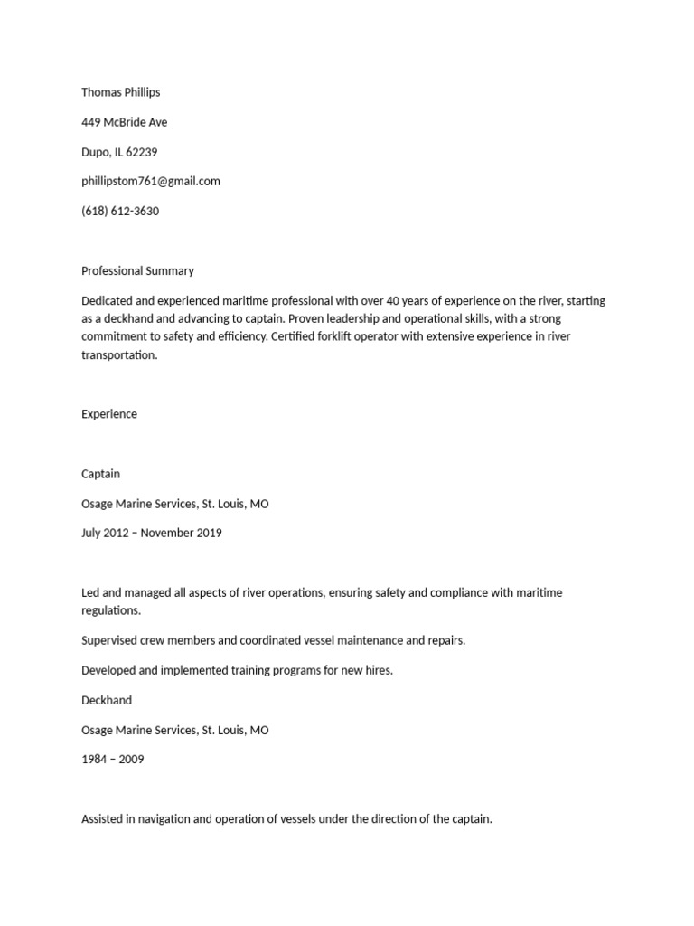 Tom Resume (3) | PDF | Hammer | Personal Protective Equipment