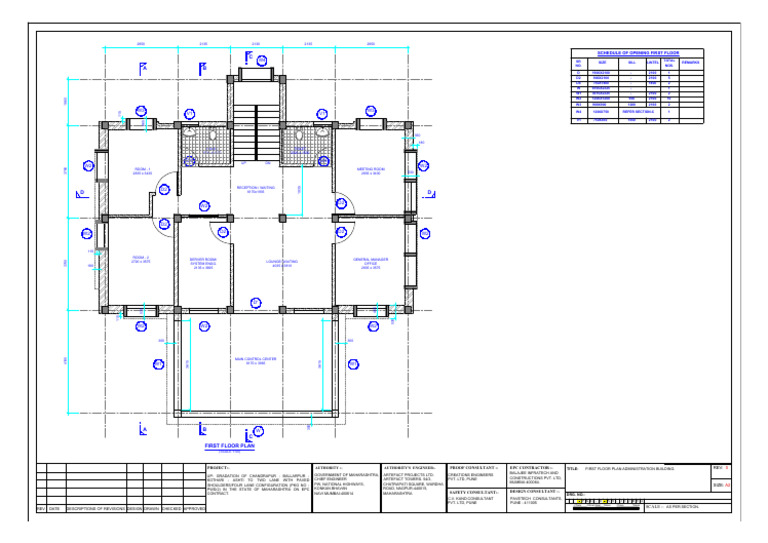 First Floor Plan for Administration Building | PDF