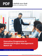 IIMI CPPM Brochure | PDF | Project Management | Business