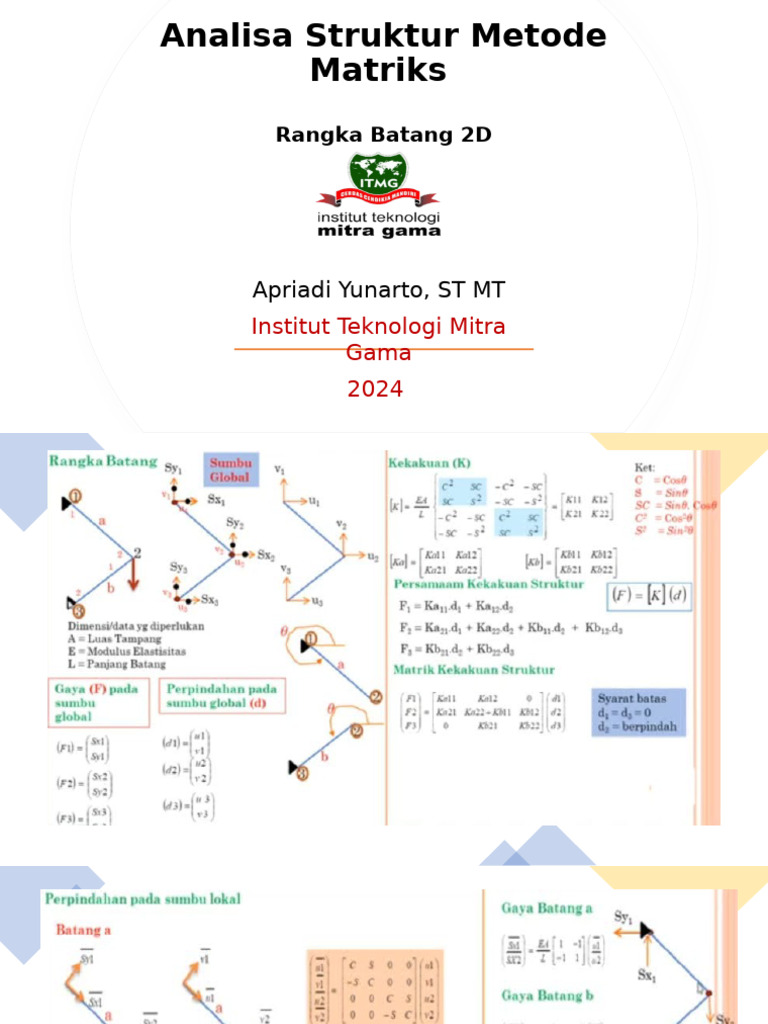 Analisa Struktur Metode Matriks - Pert 6 & 7 | PDF
