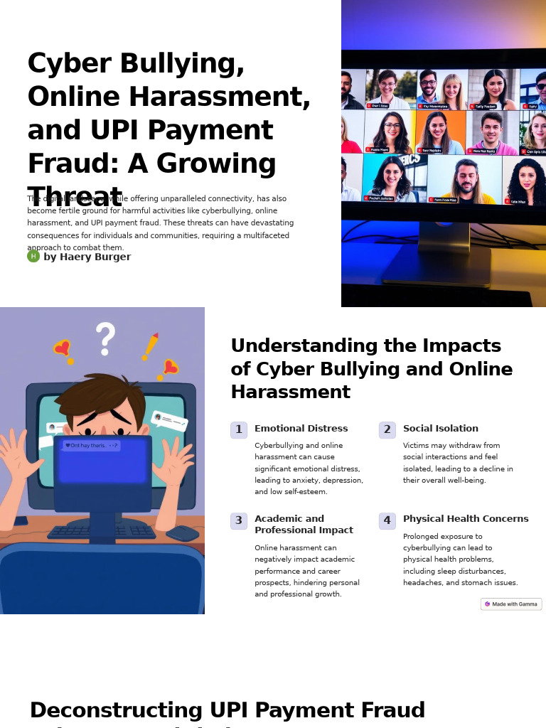 Cyber Bullying Online Harassment and UPI Payment Fraud A Growing Threat ...