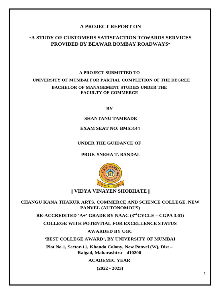 Shantanu Black Book Final | PDF | Logistics | Transport