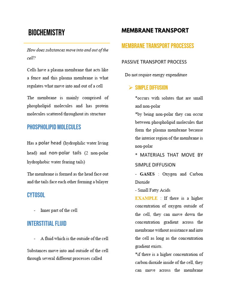Biochem More Notes Pdf Cell Membrane Vesicle Biology And Chemistry