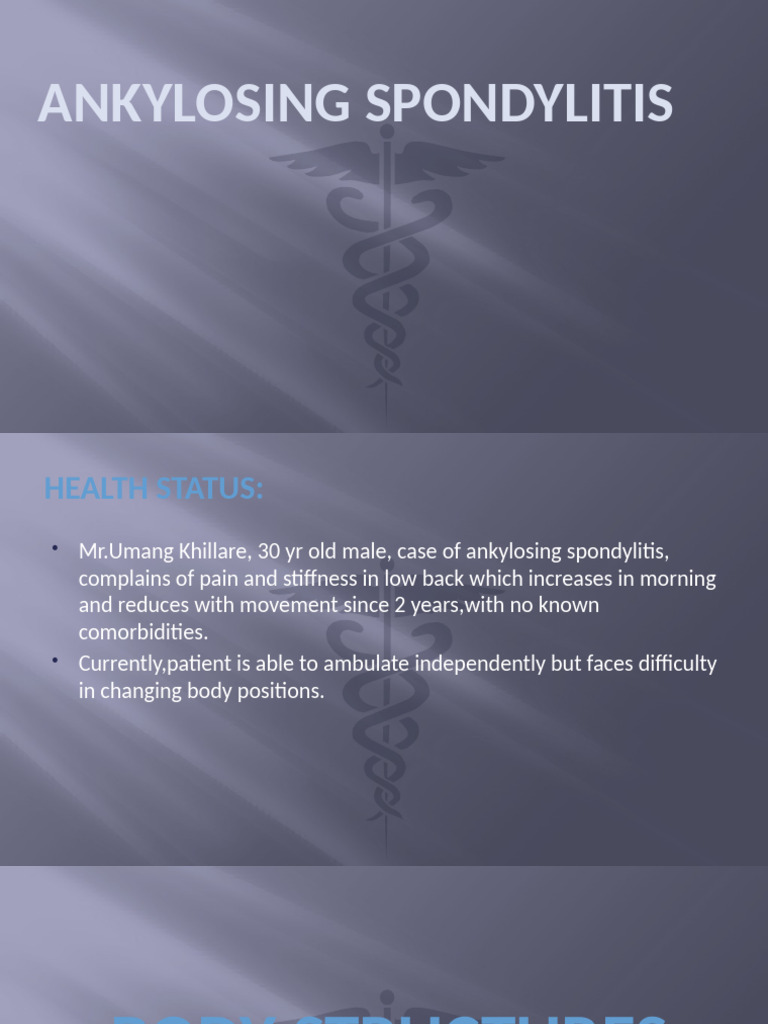 Ank Spond Ffiinnaall | PDF | Vertebral Column | Thorax