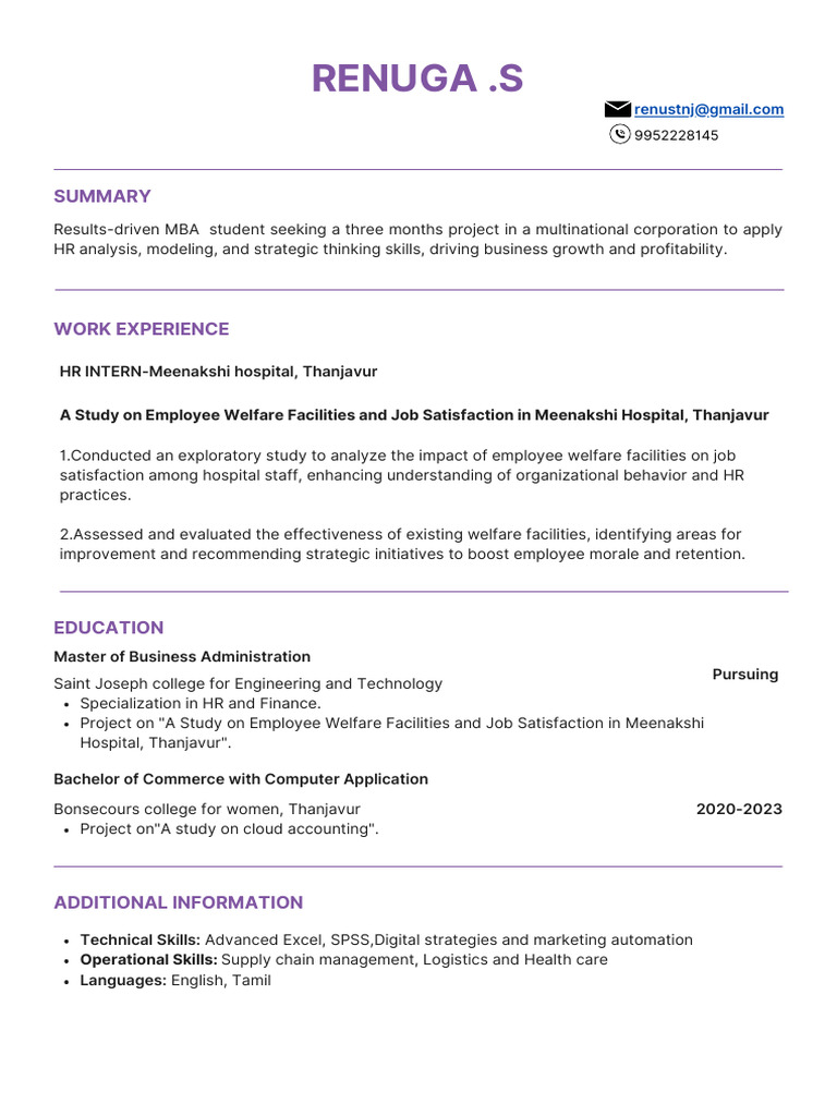 Renuga Resume - 20241206 - 102605 - 0000 | PDF