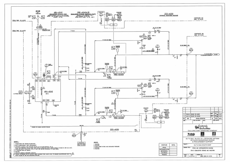 2006-4242-01-0134 Rev E P&ID STN-S Demulsifier Storage And Injection | PDF