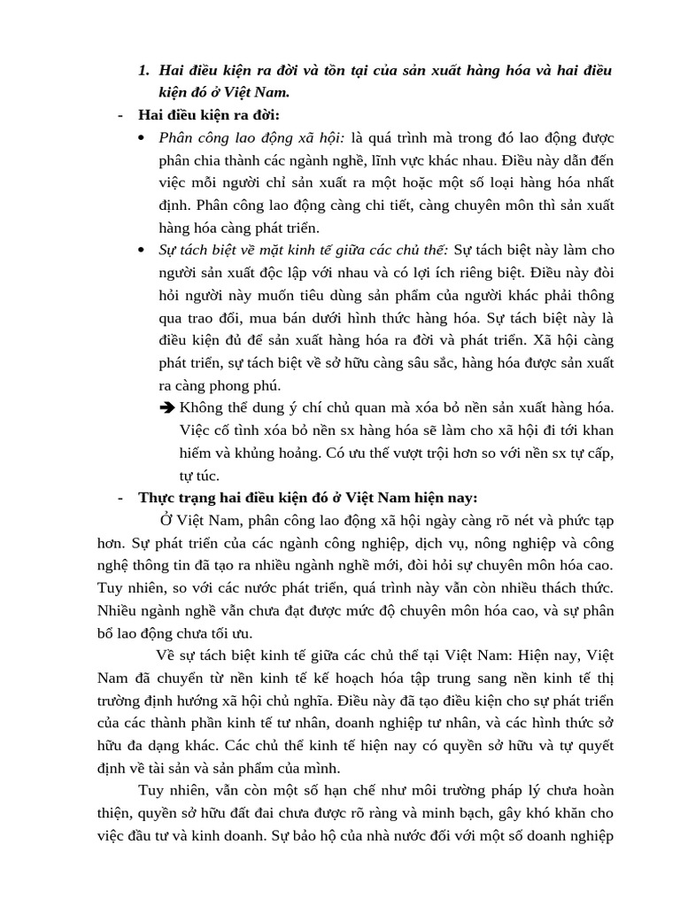 Đề cương KTCT | PDF