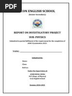 Physics Project Cover Pages | PDF
