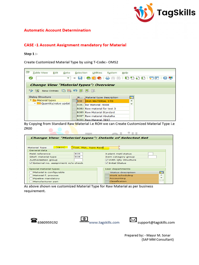 Automatic Account Determination | PDF | Inventory | Computing