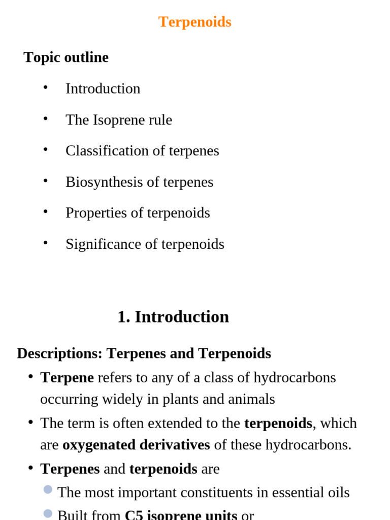 Terpenes Pdf