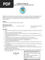 Estimating Population Size, Mark-Recapture | PDF
