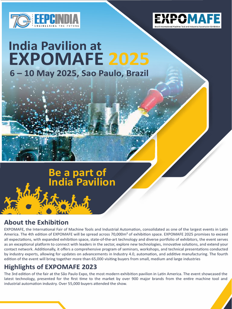 India Pavilion at EXPOMAFE 2025 | PDF | Brazil | Economies
