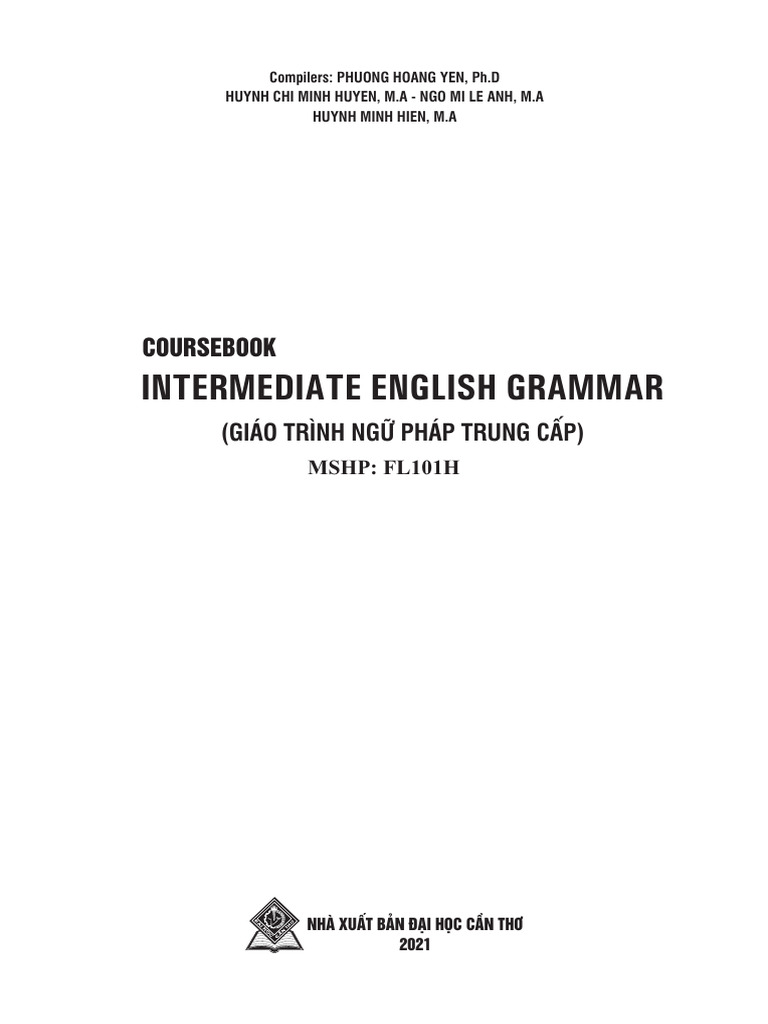 Intermediate English Grammar Coursebook | PDF | Verb | Noun