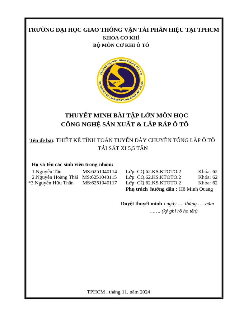 BTL THÂN CNSXLR | PDF