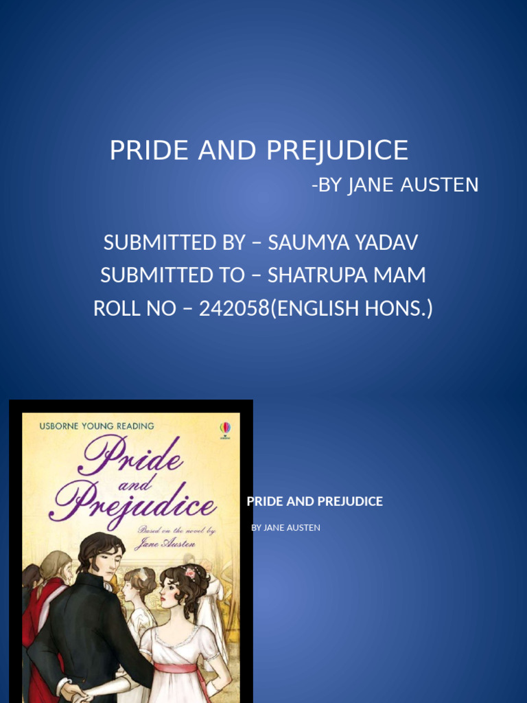 1 Pride and Prejudice by Saumya Yadav - 242058 | PDF | Pride And Prejudice | Mr. Darcy