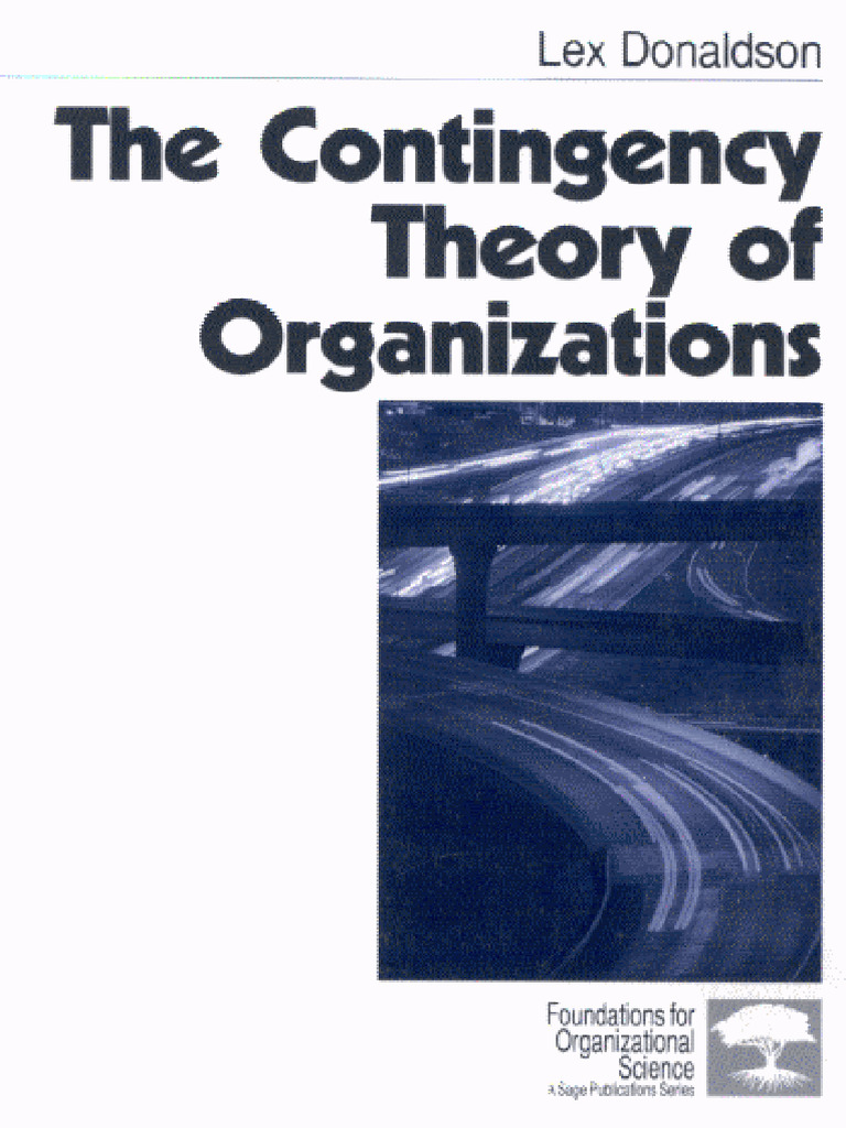 The Contingency Theory of Organizations | PDF