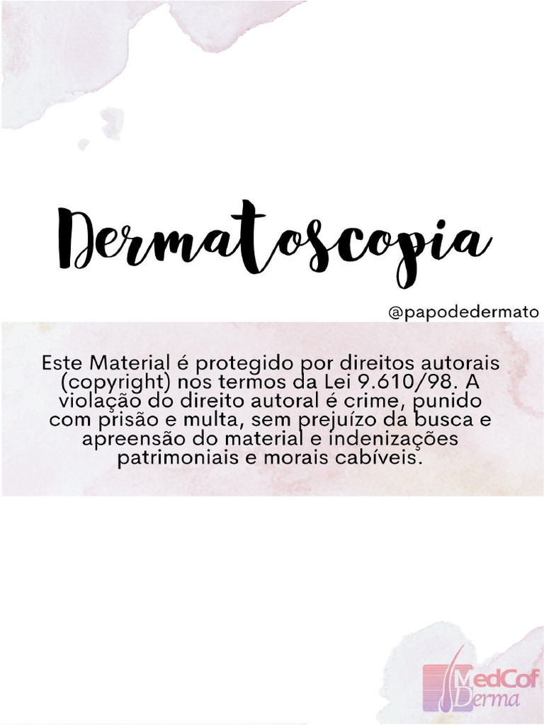 Lesões Dermatológicas: Achados e Tipos | PDF | Anatomia ...