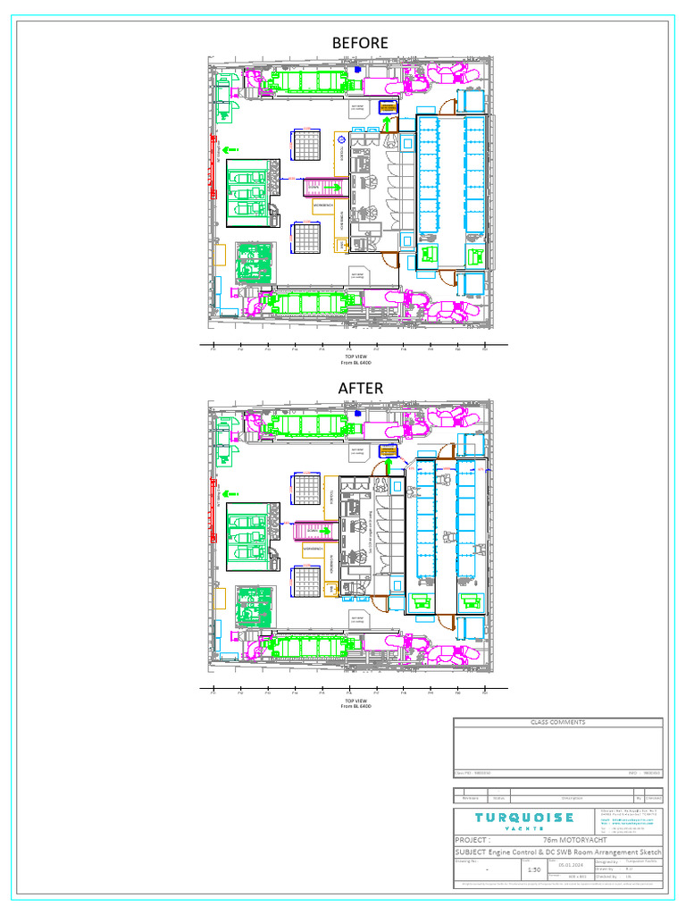 Engine Control & DC SWB Room ArrangementSketch | PDF