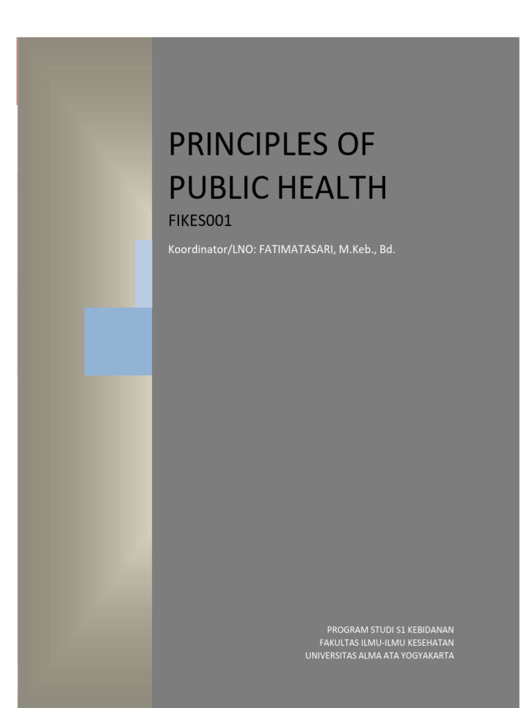 RPS Principle of Public Health APT | PDF