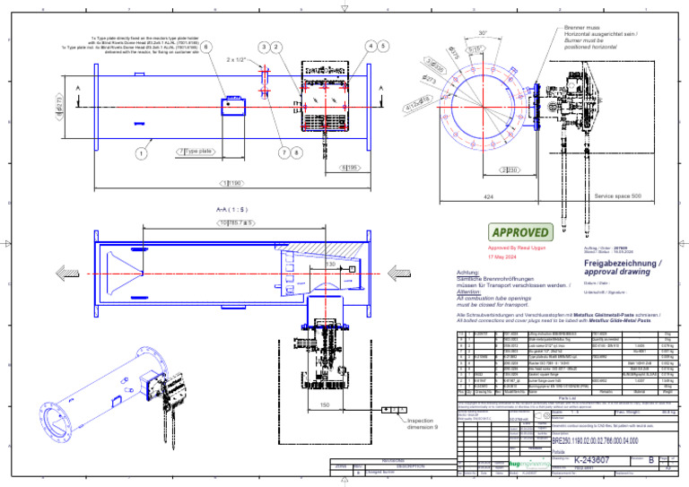 K-243607_B_Approved | PDF | Industrial Processes | Mechanical Engineering
