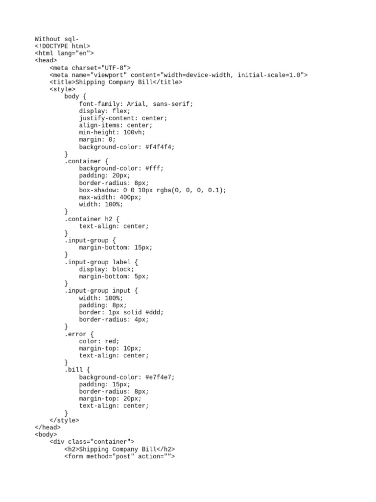 Shipping company items | PDF | Data Management Software | Information ...