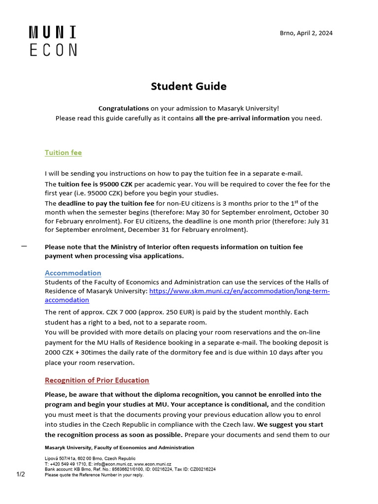 Student Guide | PDF | Payments
