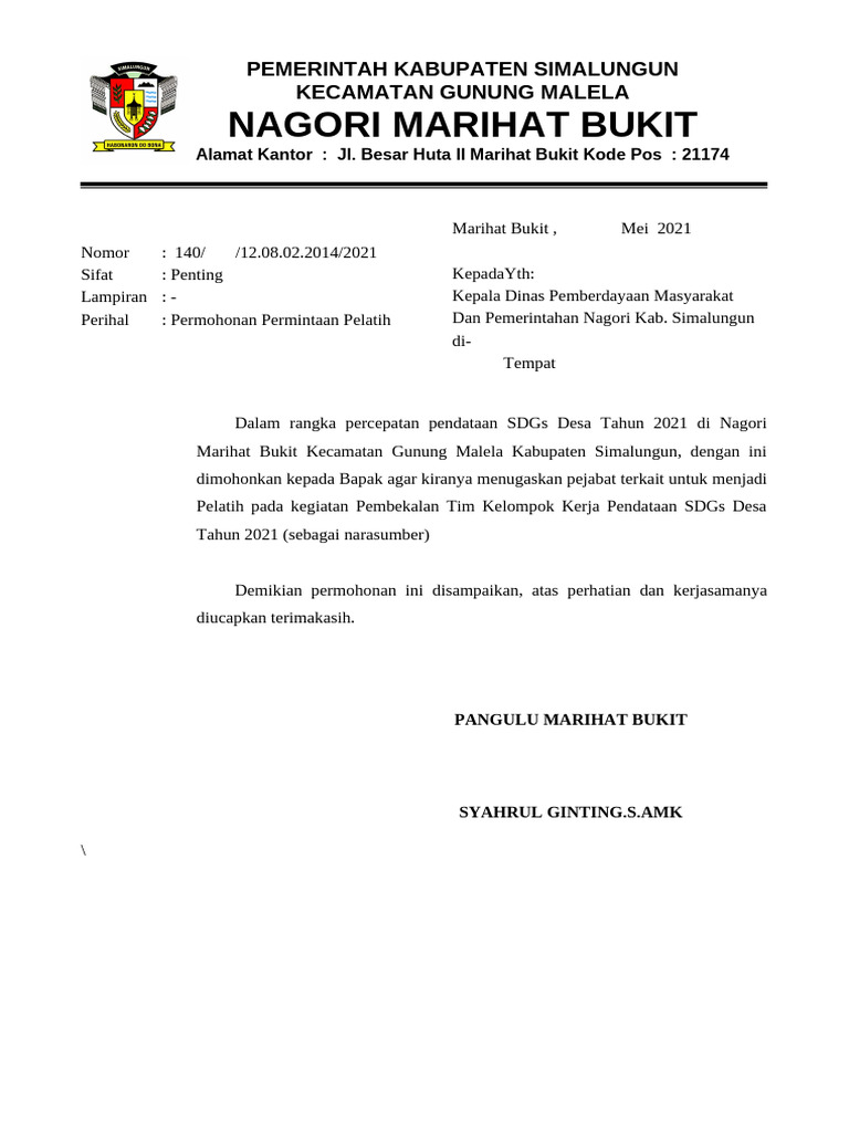 Permohonan Pelatih | PDF