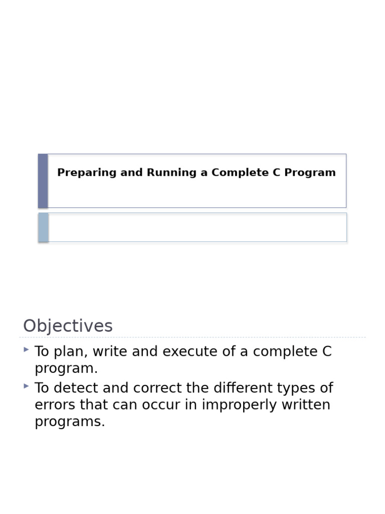 Chapter 5 Preparing and Running a Complete C Program | PDF | Debugging | Computer Science