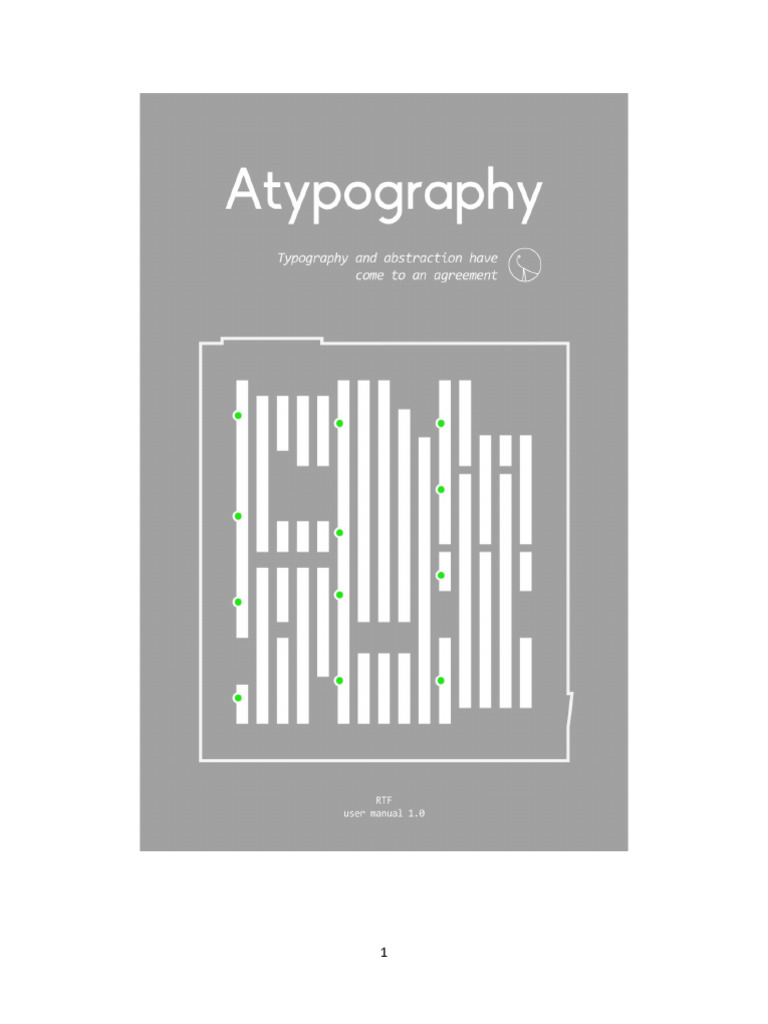 Atypography - User Manual 1 | PDF | Typography | Typefaces