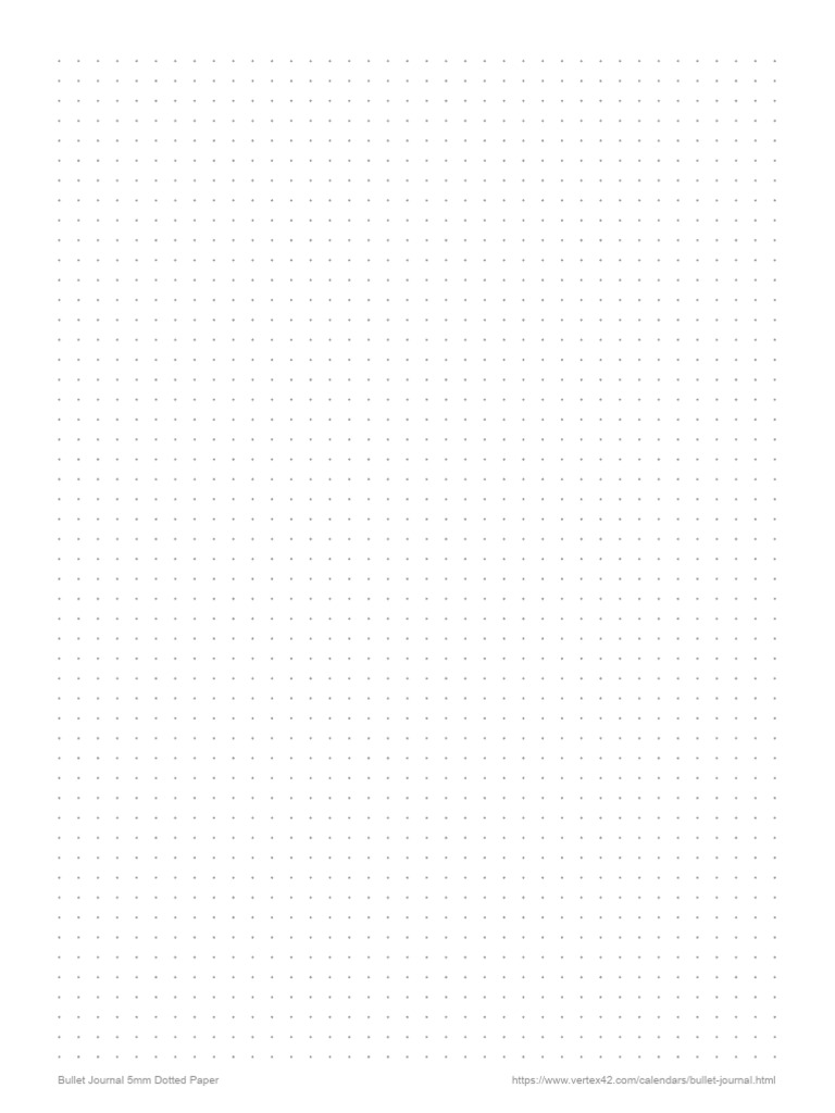 Dotted Paper 5mm | PDF