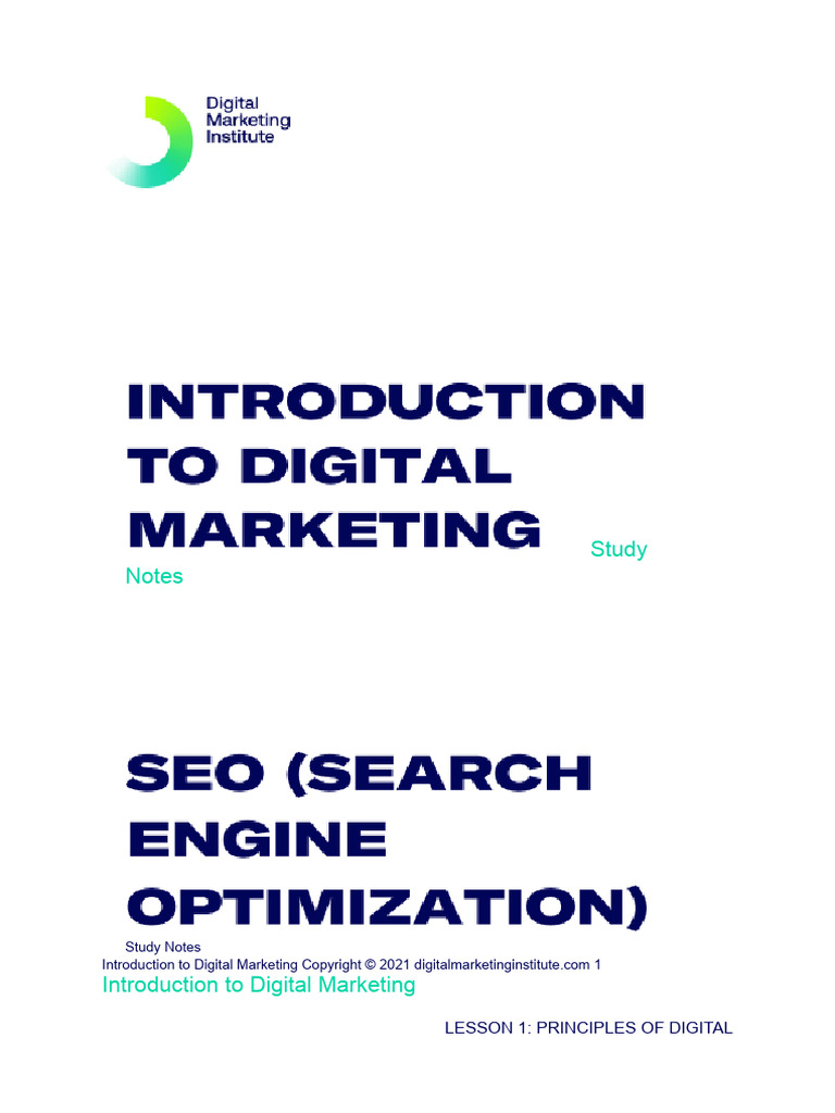 Basic Principles of Digital Marketing | PDF | Digital Marketing | Marketing