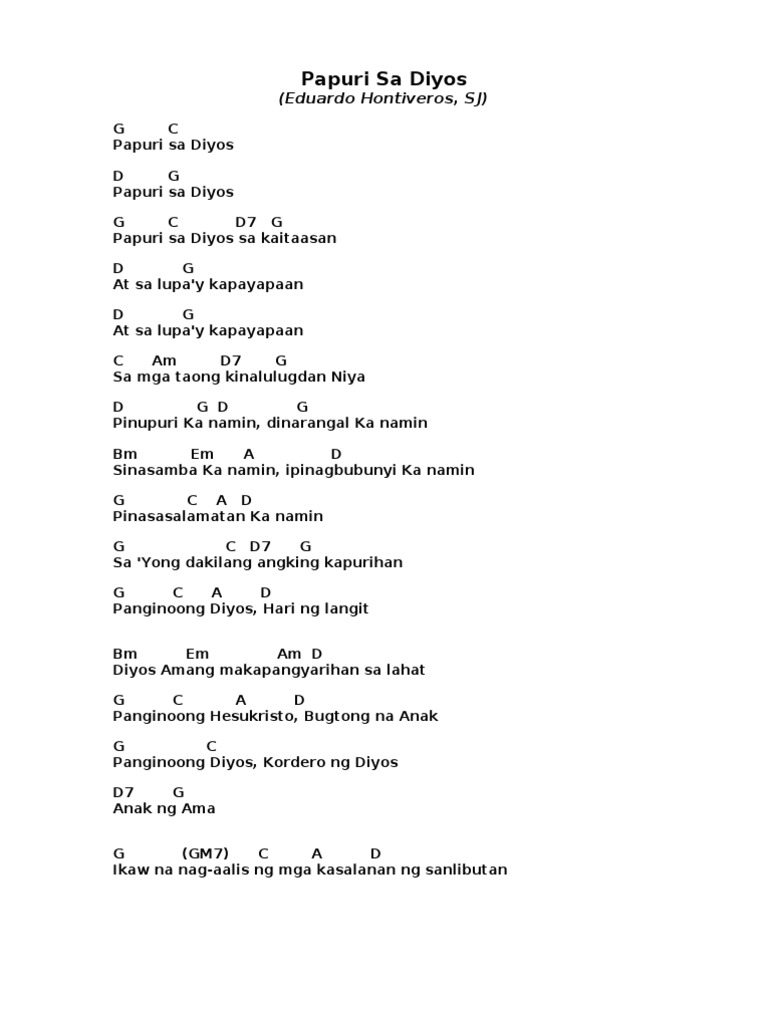 Papuri Sa Diyos | PDF