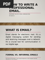 Professional Email Writing | PDF