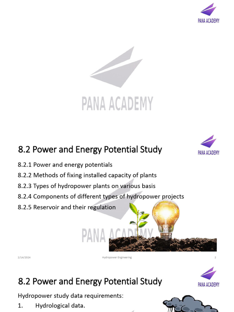 8.2 Hydropower Engineering updated | PDF | Hydroelectricity | Power Station