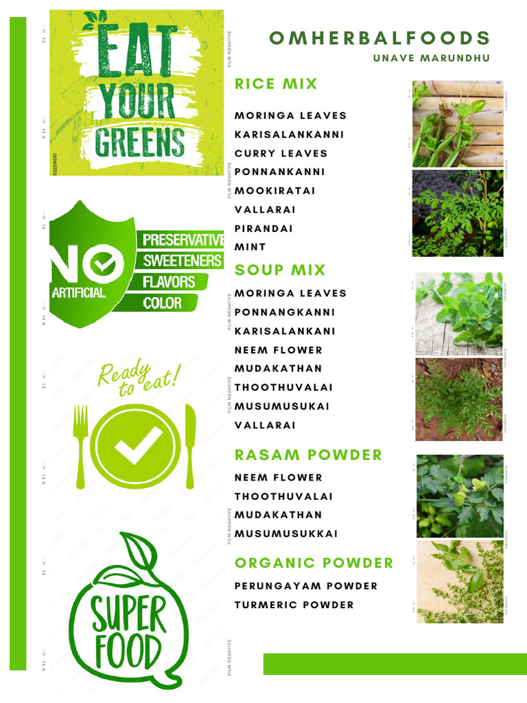Omherbalfoods Phamplet | PDF
