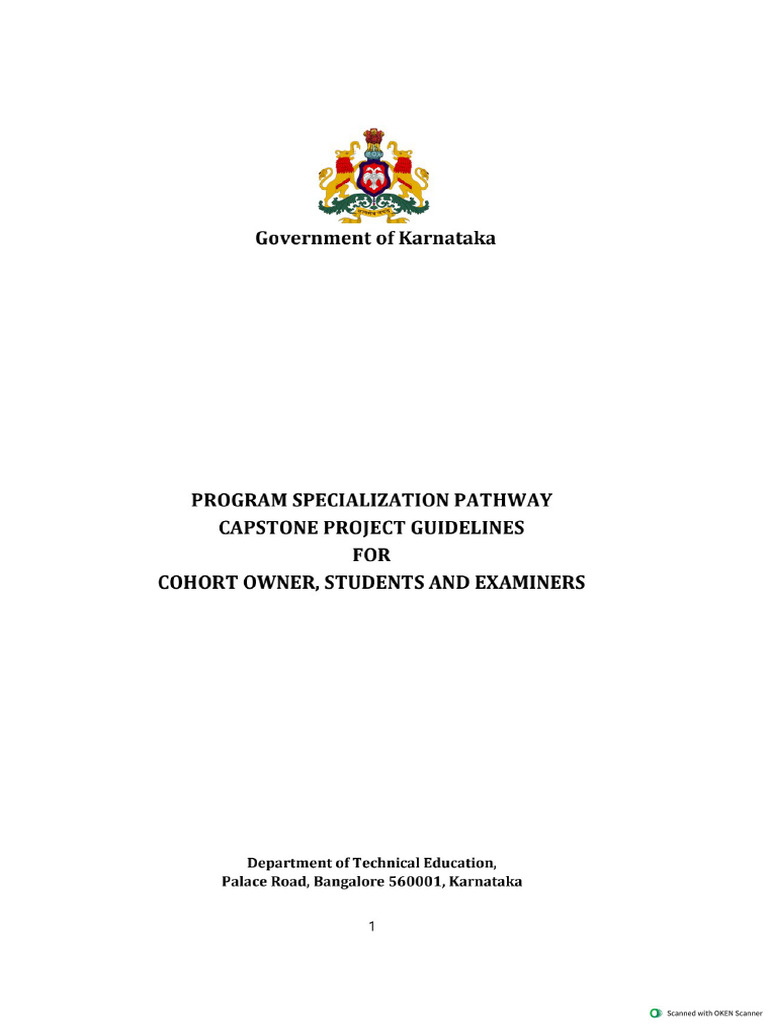 Capstone Project Guidelines | PDF
