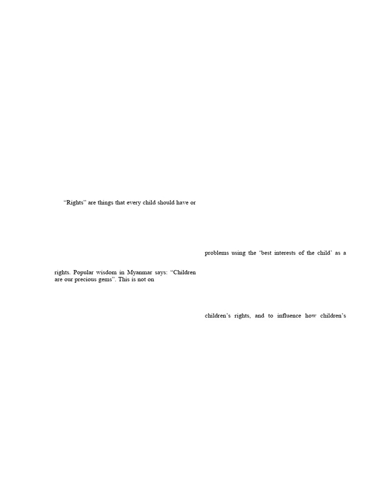 Zaw Minn Htun | PDF | Children's Rights | International Labour Organization