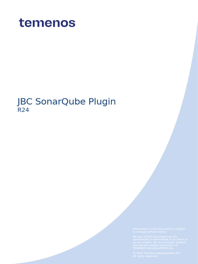 JBC-SonarQube-Plugin | PDF | Java (Software Platform) | Java (Programming Language)